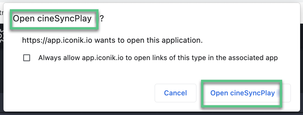 iconik Integration – cineSync