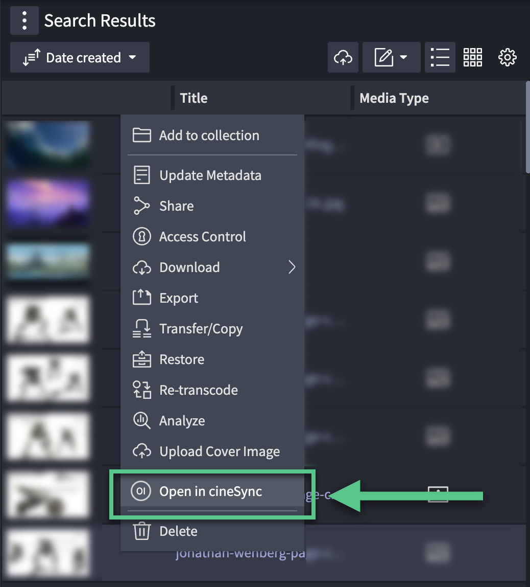 iconik Integration – cineSync